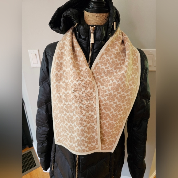 Coach | Accessories | Coach Merino Wool Monogram Print Scarf | Poshmark